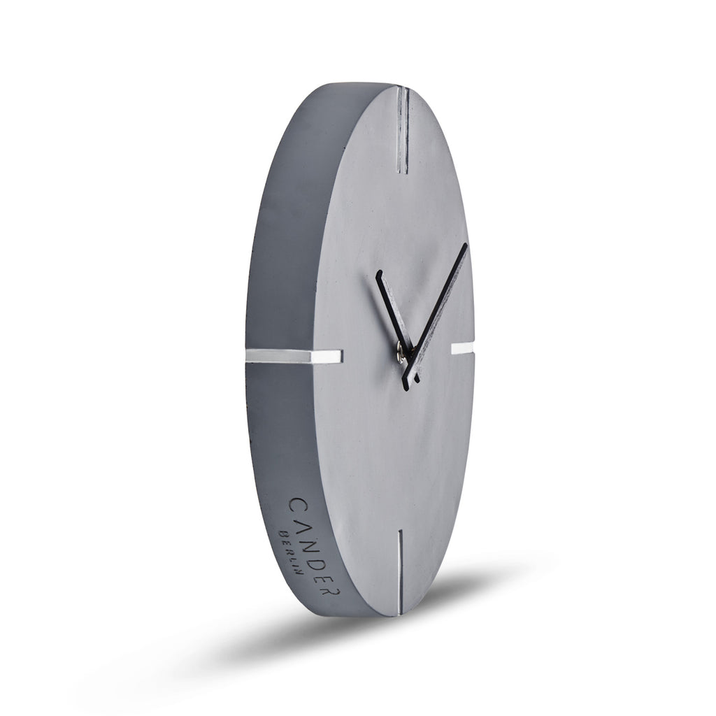 Cander Berlin MNU 6330 Lautlose Beton-Wanduhr